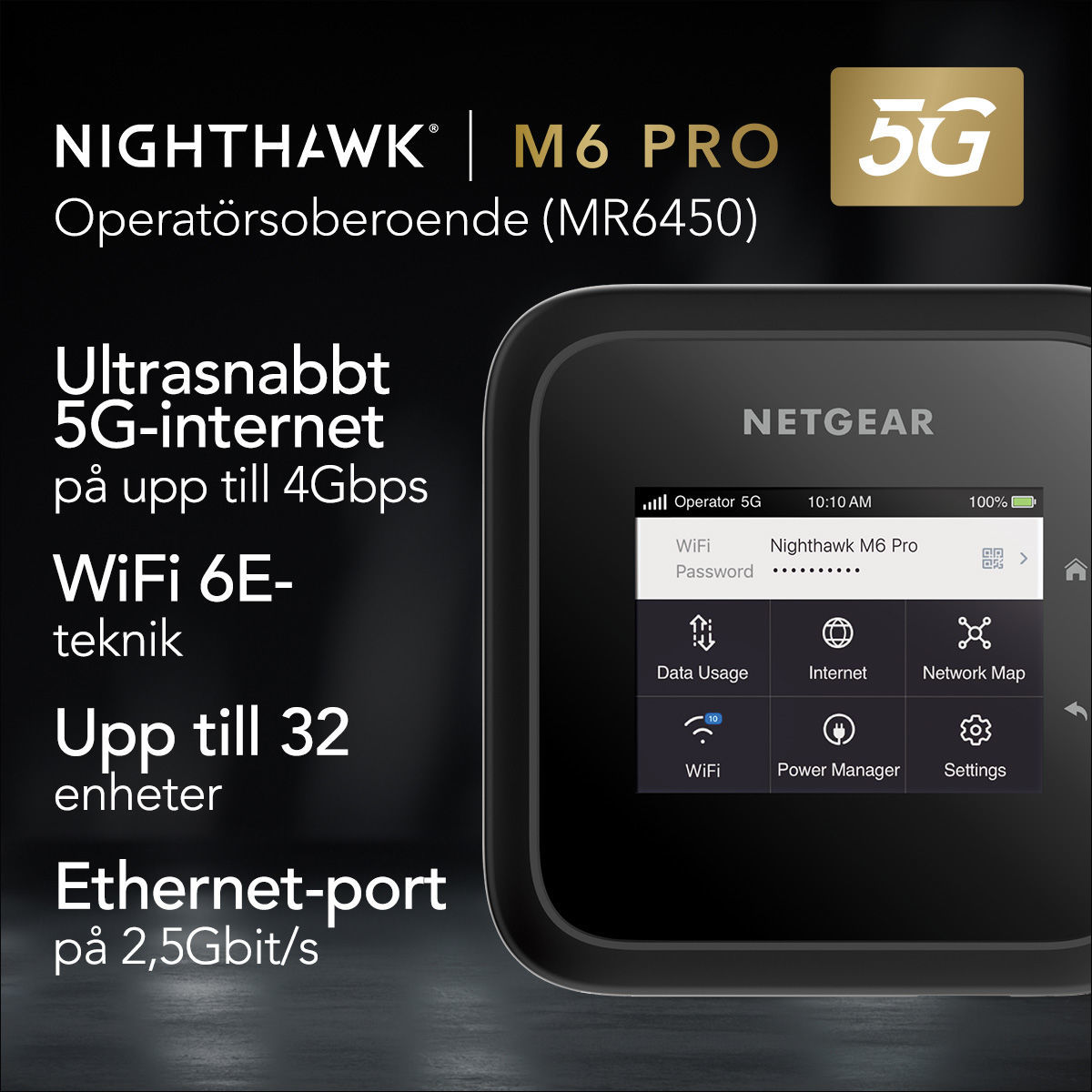 NETGEAR: Networking Products Made For You. M6 Pro Mobile Router (MR6450)