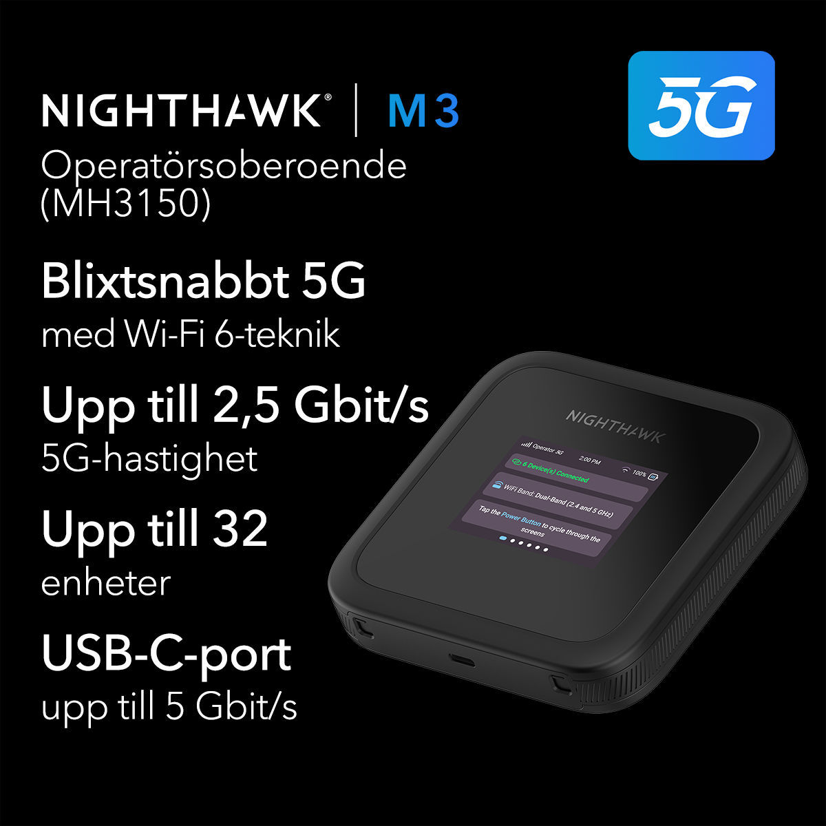 NETGEAR: Networking Products Made For You. NIGHTHAWK M3 5G MOBILE ...